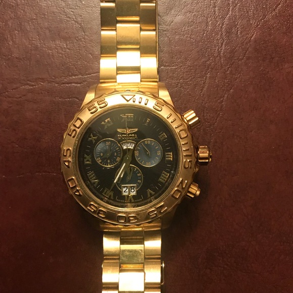 Invicta | Accessories | Mens Invicta Gold Watch | Poshmark